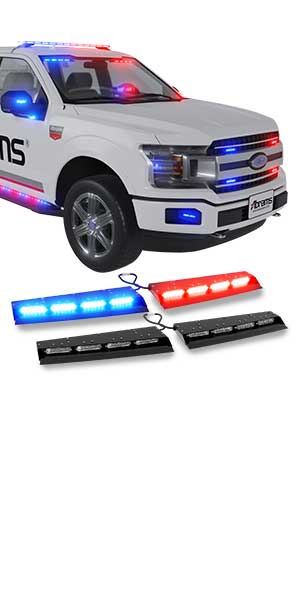 Buy LED Visor Light Bars for Police & Emergency Vehicles – Abrams MFG