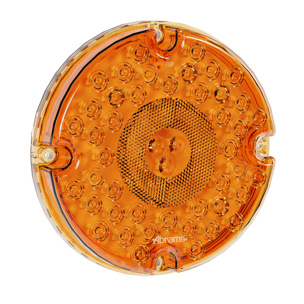 7″ Round - 47 LED Bus Hazard Turn Signal Light - Amber – Abrams MFG