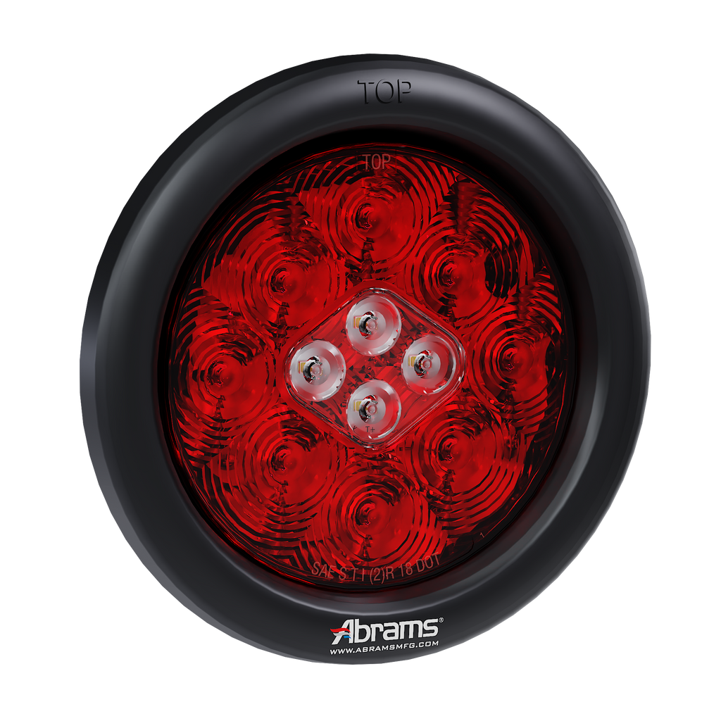 Fiesta 4″ Round LED Combo Stop Tail Turn & Reverse Light – Abrams MFG