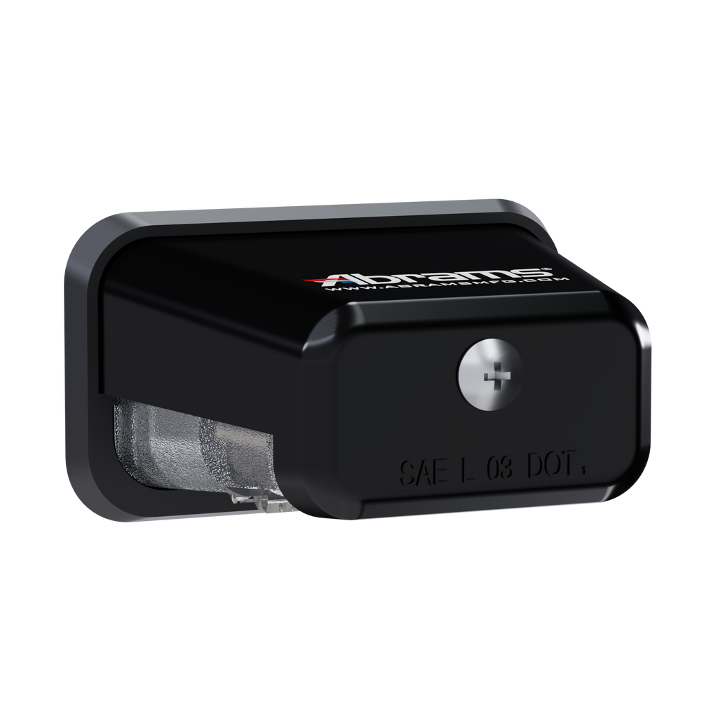 Stud Mount LED License Plate Light - Black – Abrams MFG