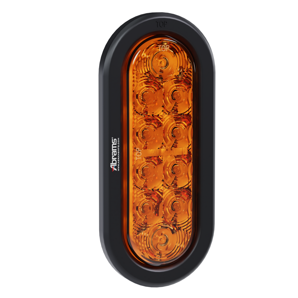 6” Oval - 10 LED Amber Hazard Turn Signal Trailer Light – Abrams MFG