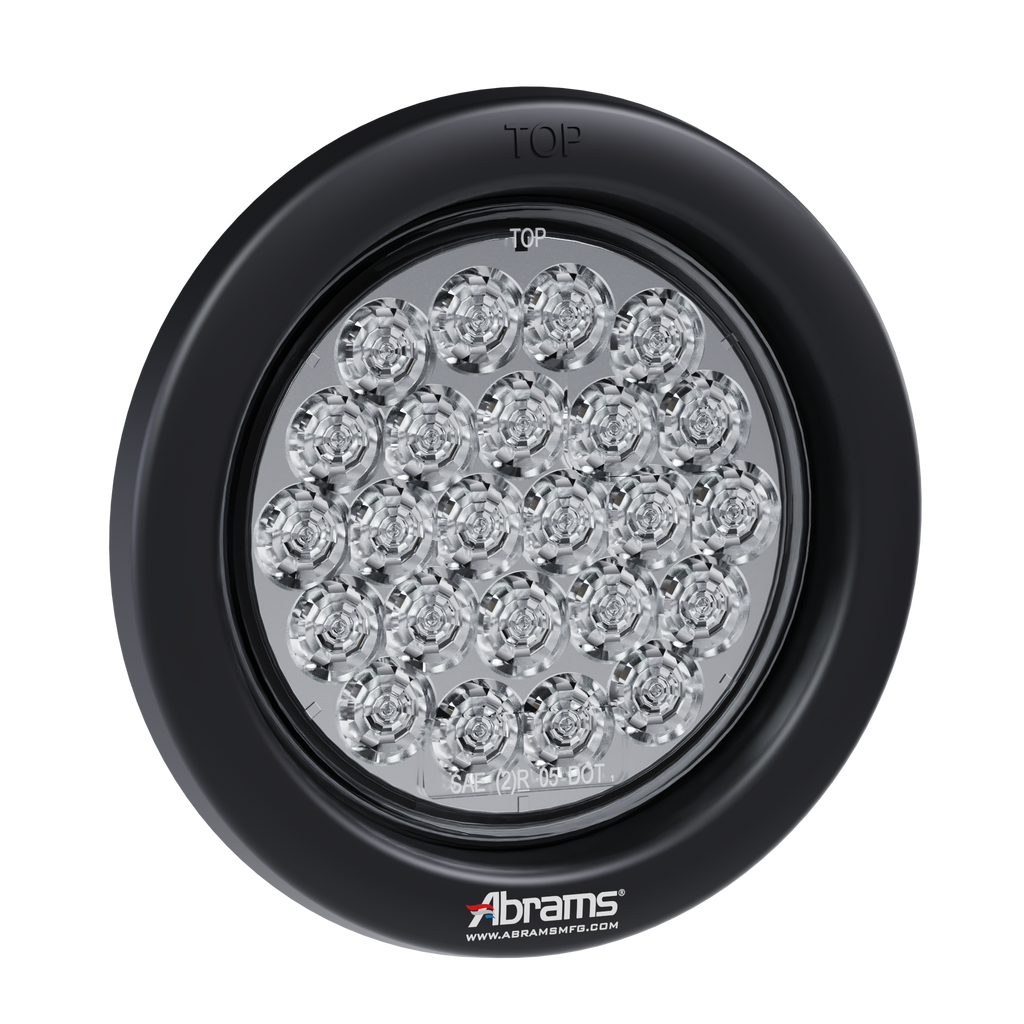 4" Round - 24 LED White Back Up Reverse Trailer Light – Abrams MFG
