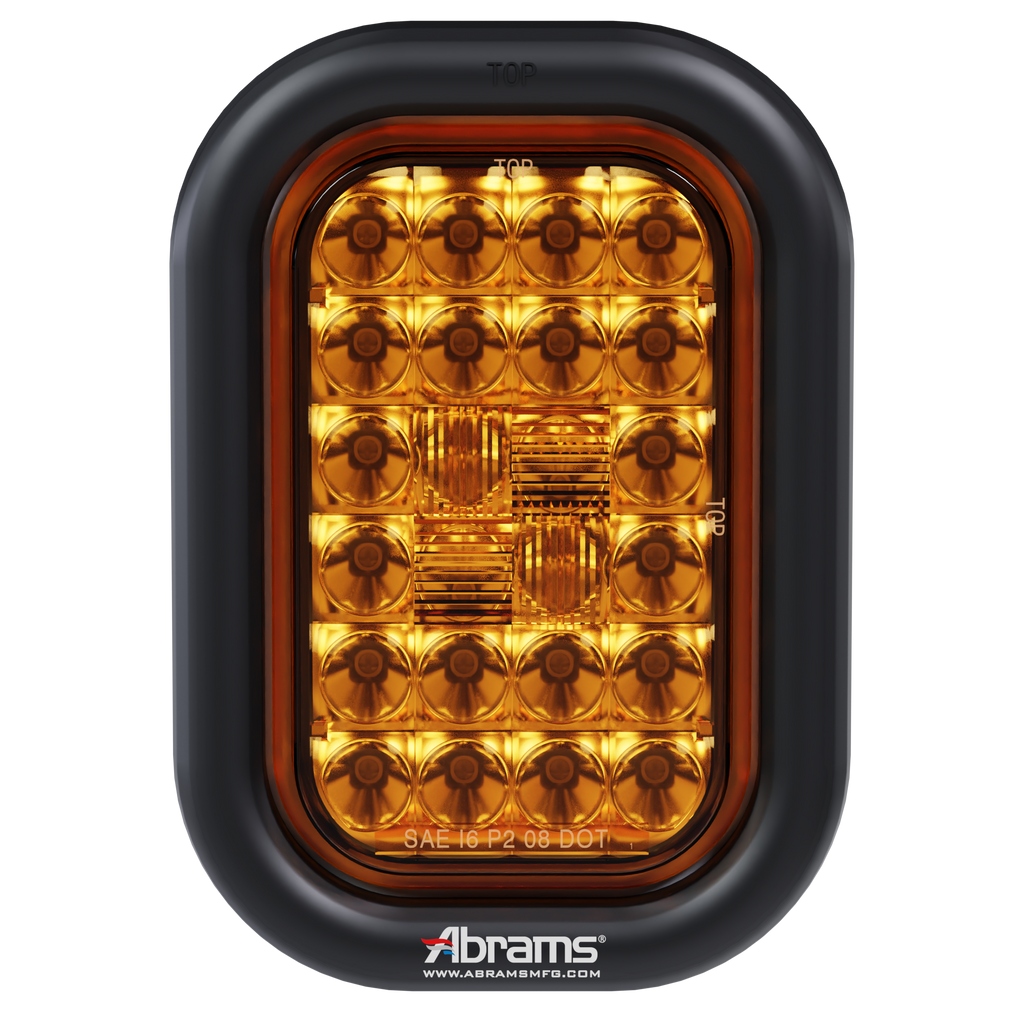 5″ Rectangular - 24 LED Amber Hazard Turn Signal Trailer Light – Abrams MFG